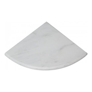 Oriental White / Asian Statuary Marble Shower Corner Shelf - Honed ...