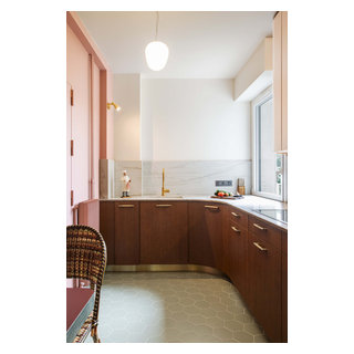 matériaux nobles et couleurs - Contemporary - Kitchen - Paris - by ...