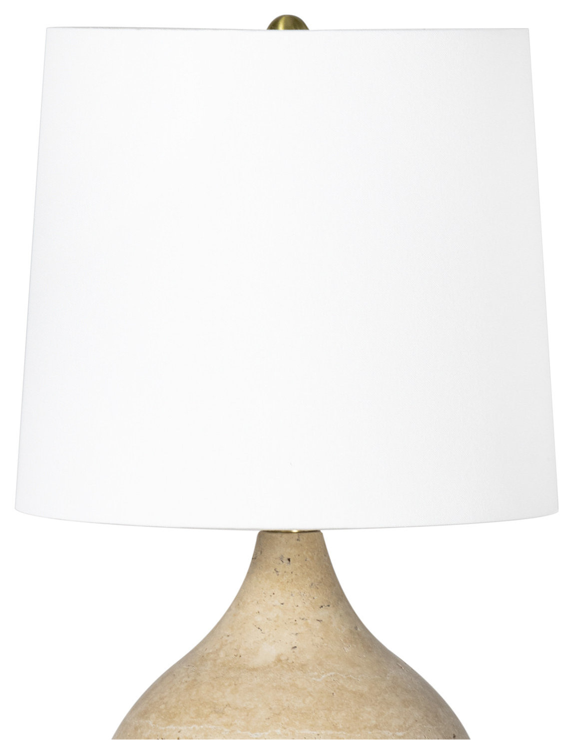 Noa Travertine Mini Lamp, Natural - Transitional - Table Lamps - by ...