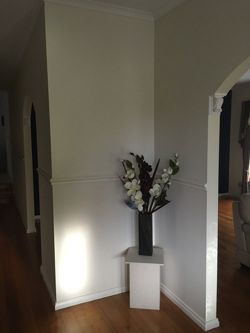 Need help choosing hallway paint colours - dado rail | Houzz AU