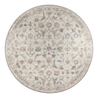 Jericho JC4 Linen 10' x 10' Round Rug, 10' x 10' - Contemporary - Area ...
