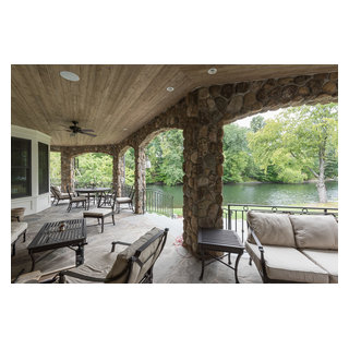 Pond Side Shingle Style Home - Traditional - Patio - Bridgeport - by ...