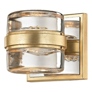 Troy Splash 5" Bathroom Vanity Light in Gold Leaf, 5.000 - Transitional ...