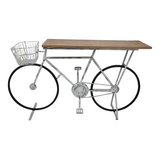 Bicycle Console Table, White - Eclectic - Console Tables - by Kolibri ...