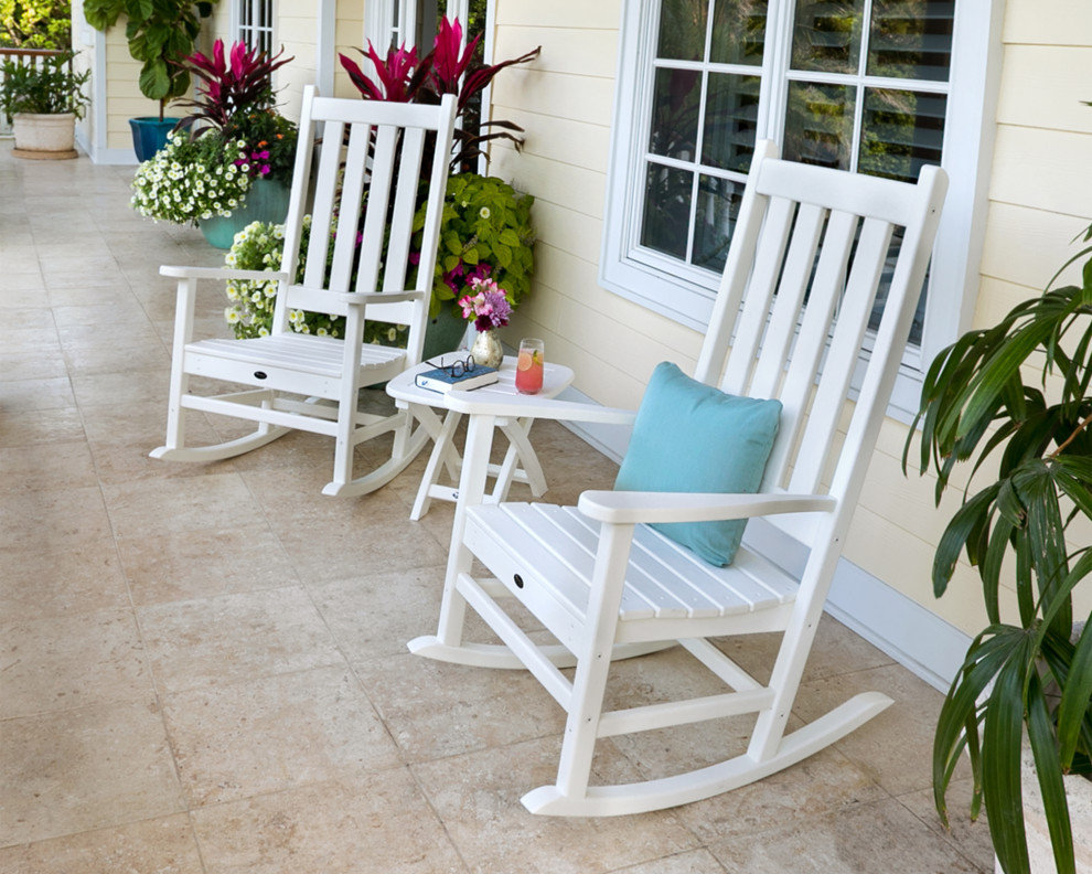 Trex Outdoor Cape Cod 3-Piece Porch Rocking Chair Set - Transitional ...