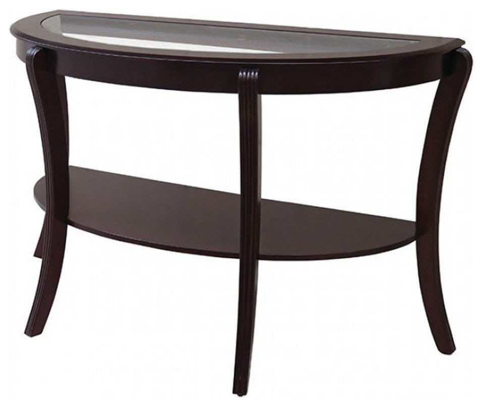 Benzara BM123011 Finley Contemporary Style Semi-Oval Table ...