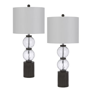 Mystic 2 Light Table Lamp, Dark Oak - Transitional - Lamp Sets - by Cal ...