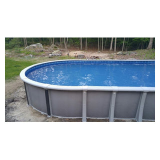 18x40 Above Ground Pool Install By Aquarian Pool and Spa Medway Ma 401 ...