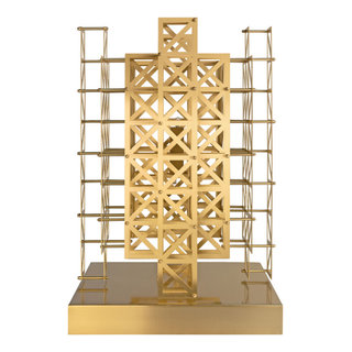 Brass Framework Table Lamp | Versmissen Pontes, Large - Contemporary ...