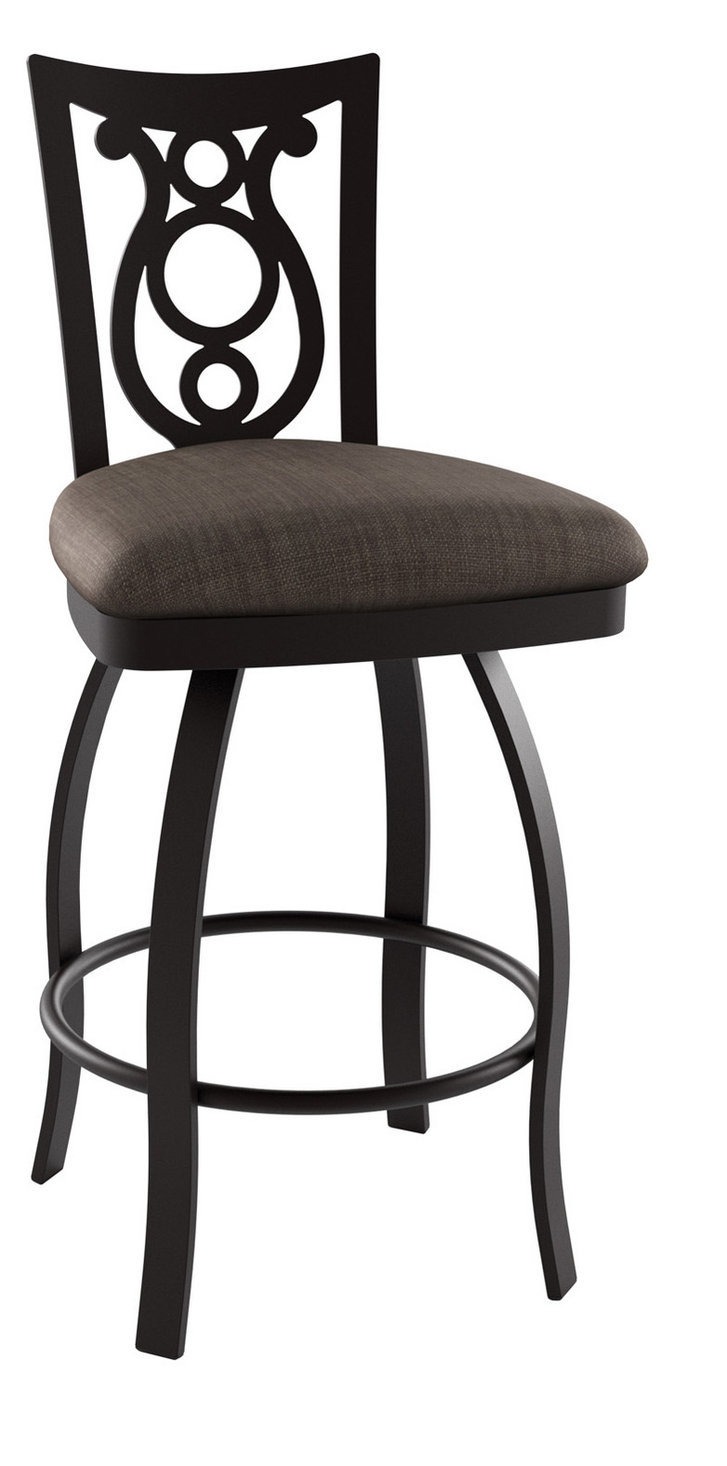 Amisco Harp Swivel Stool 41458, 26" - Traditional - Bar Stools And ...