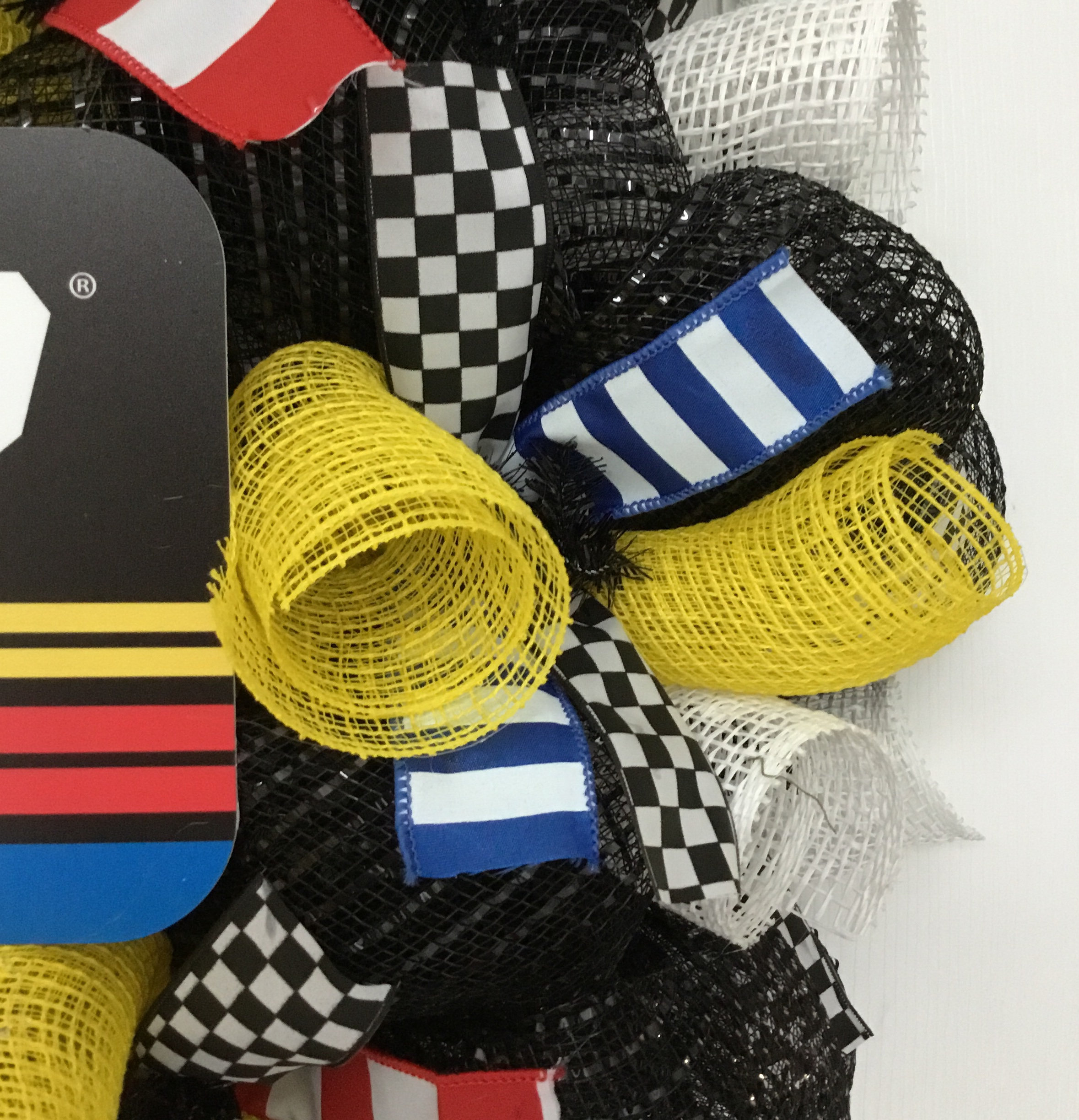 NASCAR Racing Sports Wreath Handmade Deco Mesh - Contemporary - Wreaths ...