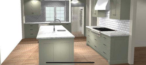 Kitchen Lounge/Chair rail