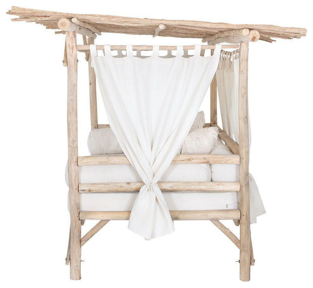 Nikki Outdoor Daybed - Beach Style - Daybeds - by Sideboards and Things ...