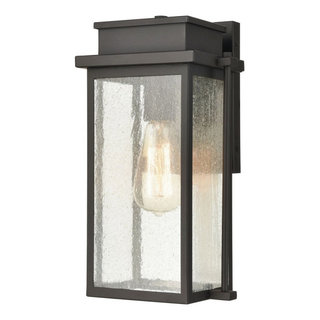 1 Light Outdoor Wall Sconce in Transitional Style - 13 Inches tall and ...