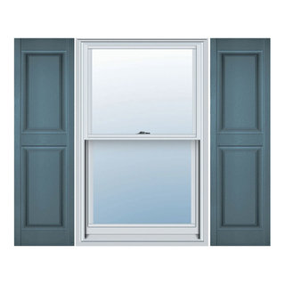 Builders Edge, Custom, Two Equal Panels, Raised Panel Shutters ...