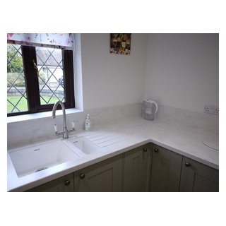Corian 'Rain Cloud' Kitchen - Farmhouse - Oxfordshire - by Counter ...