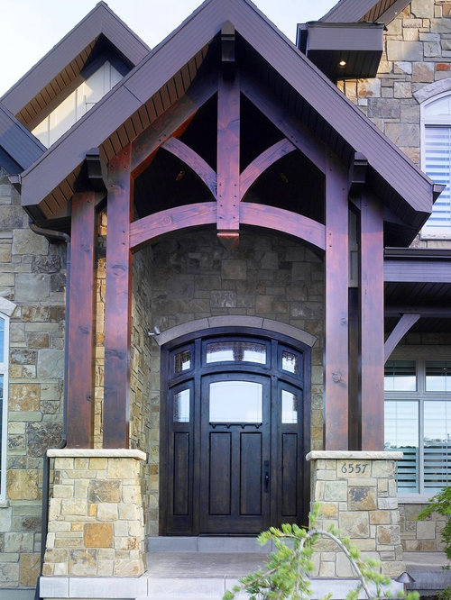 Timber Frame Entry | Houzz