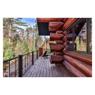 Rustic Log Elegance - Log Tails - Rustic - Exterior - Other - by ...