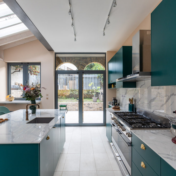 75 Beautiful Kitchen with Marble Worktops Ideas and Designs - April ...