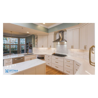 Kitchen - Stacked White Cabinets - Modern - Kitchen - DC Metro - by ...