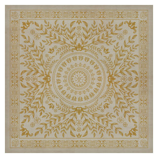 Pattern 40 Versailles 60x60 Vintage Vinyl Floorcloth - Transitional ...