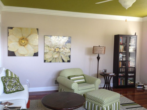 Green living room ceiling... what next?