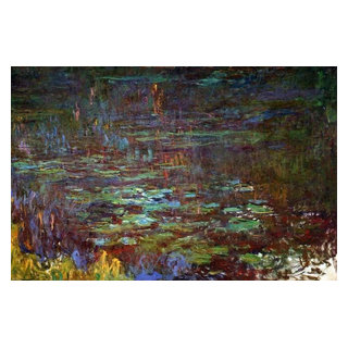 Claude Oscar Monet Sunset , 18"x27" Wall Decal Print, 18x27 ...