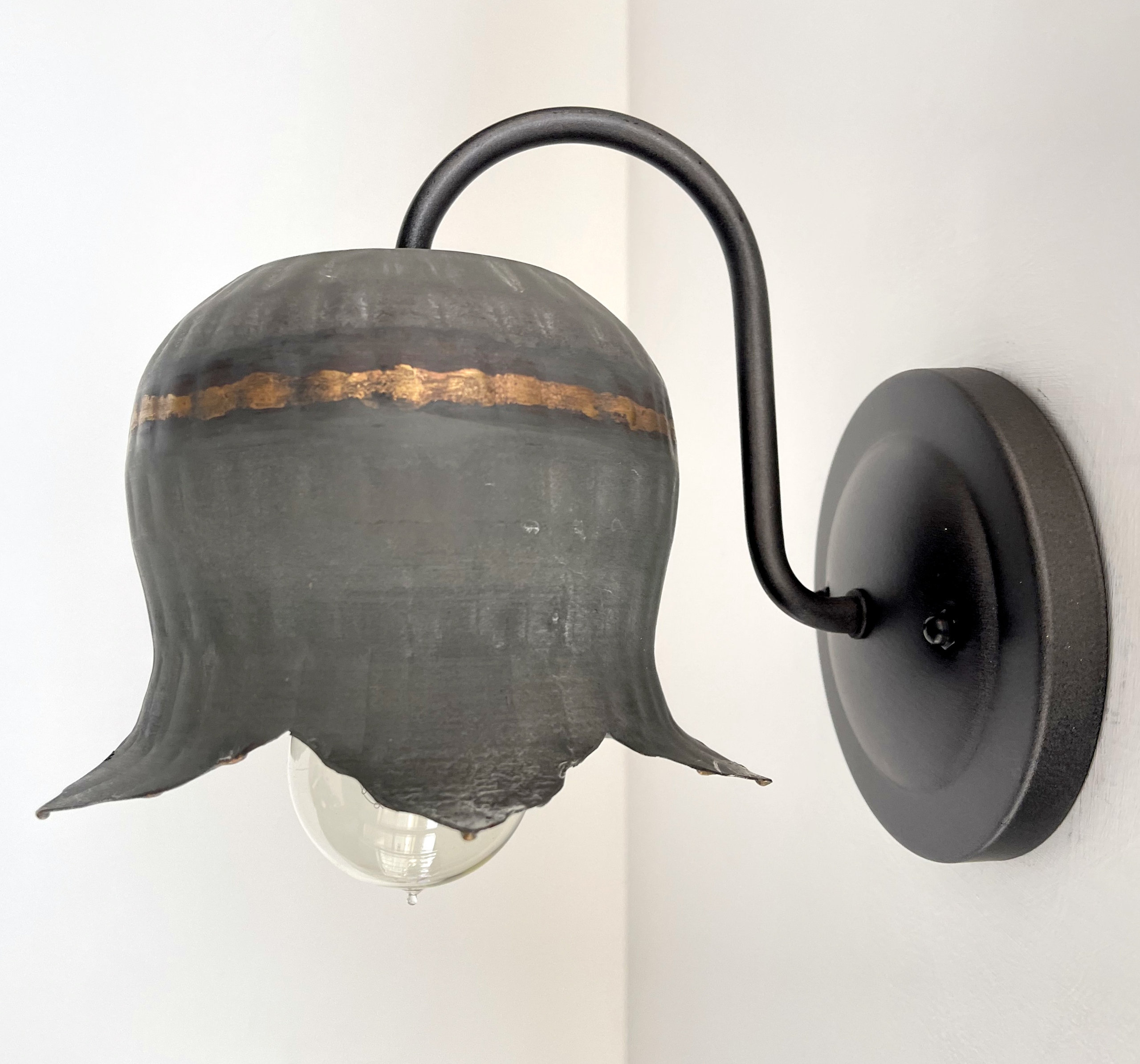 Farmhouse Galvanized Wall Sconce Light Lotus Collection - Traditional ...