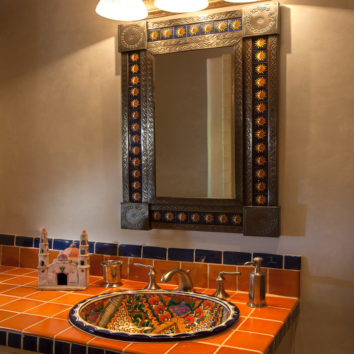 75 Orange Tile Bathroom Ideas You'll Love - January, 2026 | Houzz