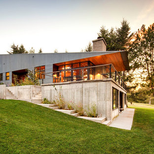 75 Most Popular Split-level Exterior with a Shed Roof Design Ideas for ...