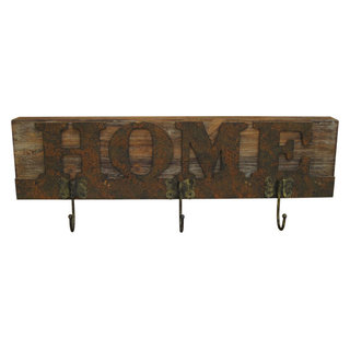 Home Wall Plaque (Set of 2) - Farmhouse - Wall Hooks - by HedgeApple ...