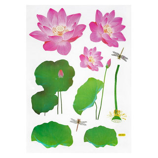 Flourish Flowers - Large Wall Decals Stickers Appliques Home Decor ...