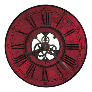 Howard Miller Brassworks II Clock - Industrial - Wall Clocks - by ...