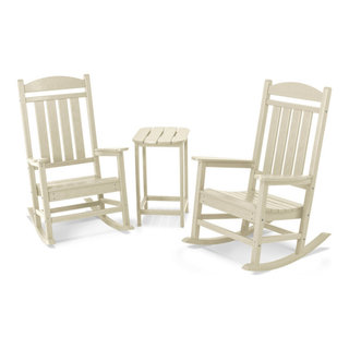 Polywood Presidential Rocker 3-Piece Set - Beach Style - Outdoor Lounge ...