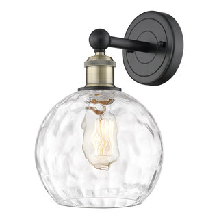 Innovations Athens Water Glass 1 8" Sconce Antique Brass - Industrial ...