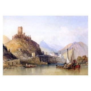 William Callow RWS Castle and Town of Cochem on the Moselle Wall Decal ...