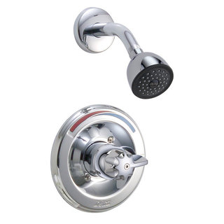 Delta 2 GPM Single Handle Shower, Polished Chrome - Contemporary - Tub ...
