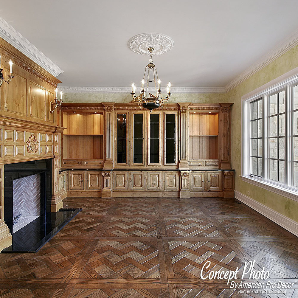 Floral Oval Ceiling Medallion - Traditional - Ceiling Medallions - by ...