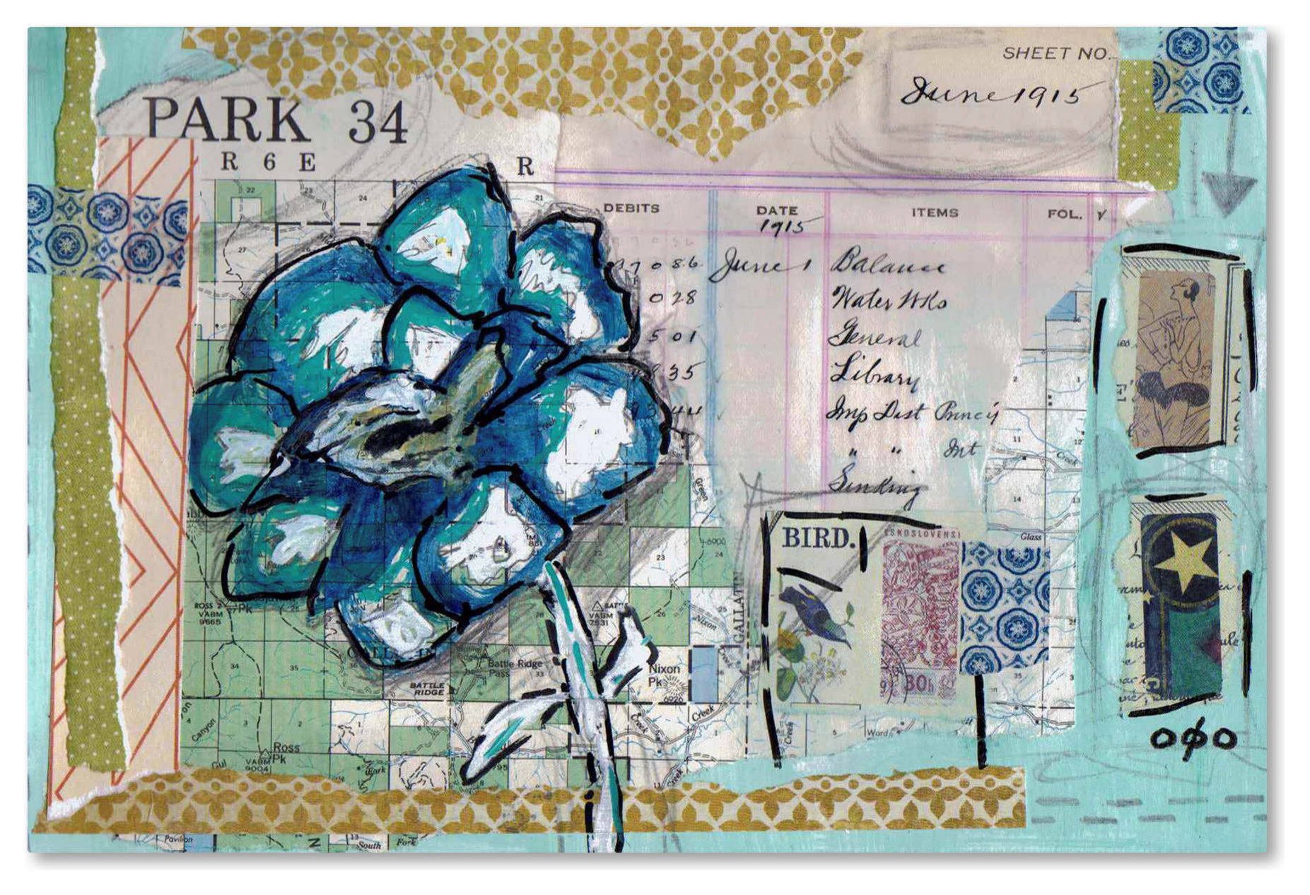 Vintage Gypsy 'Park 34' Canvas Art, 12"x 19" - Contemporary - Prints ...