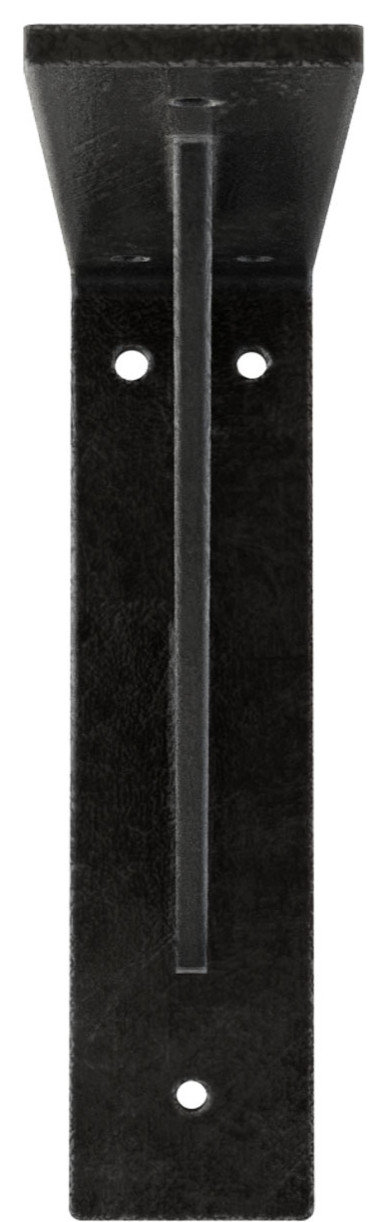2"x20"x20" Traditional Steel Bracket, Hammered Black, 2Wx8"Dx8"H ...