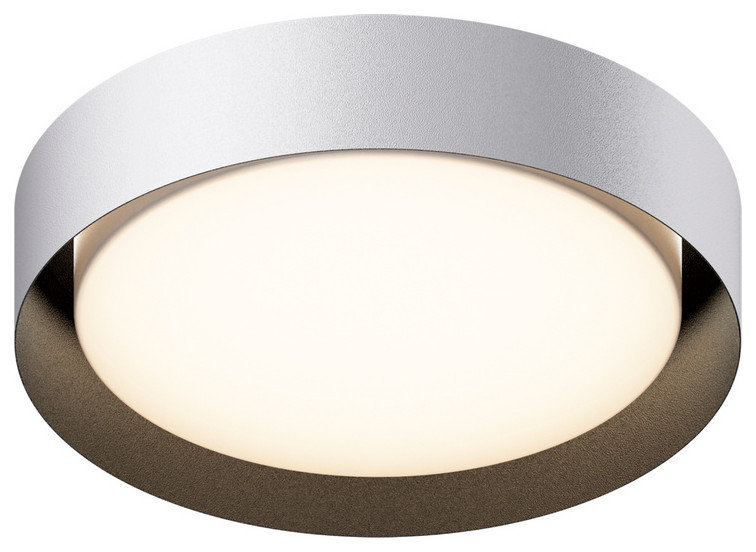 Echo LED Flush Mount, White / Black - Modern - Flush-mount Ceiling ...
