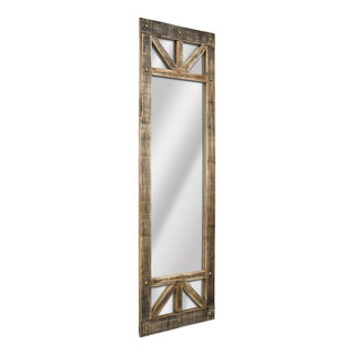 American Art Decor Rustic Wood Full Length Mirror 70", 70.25"x20.25 ...