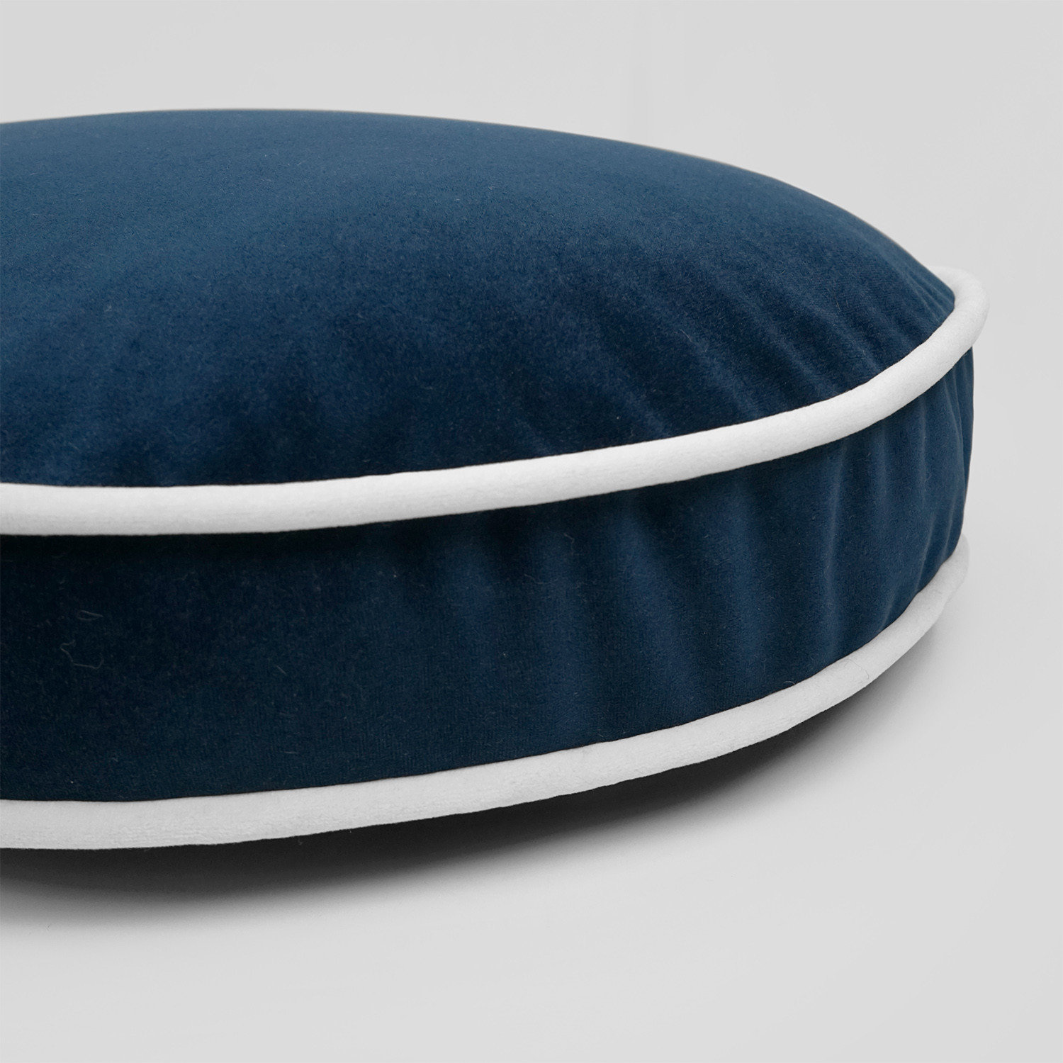 Posh Circle Pillow - Royal, 18" x 18" - Contemporary - Decorative ...