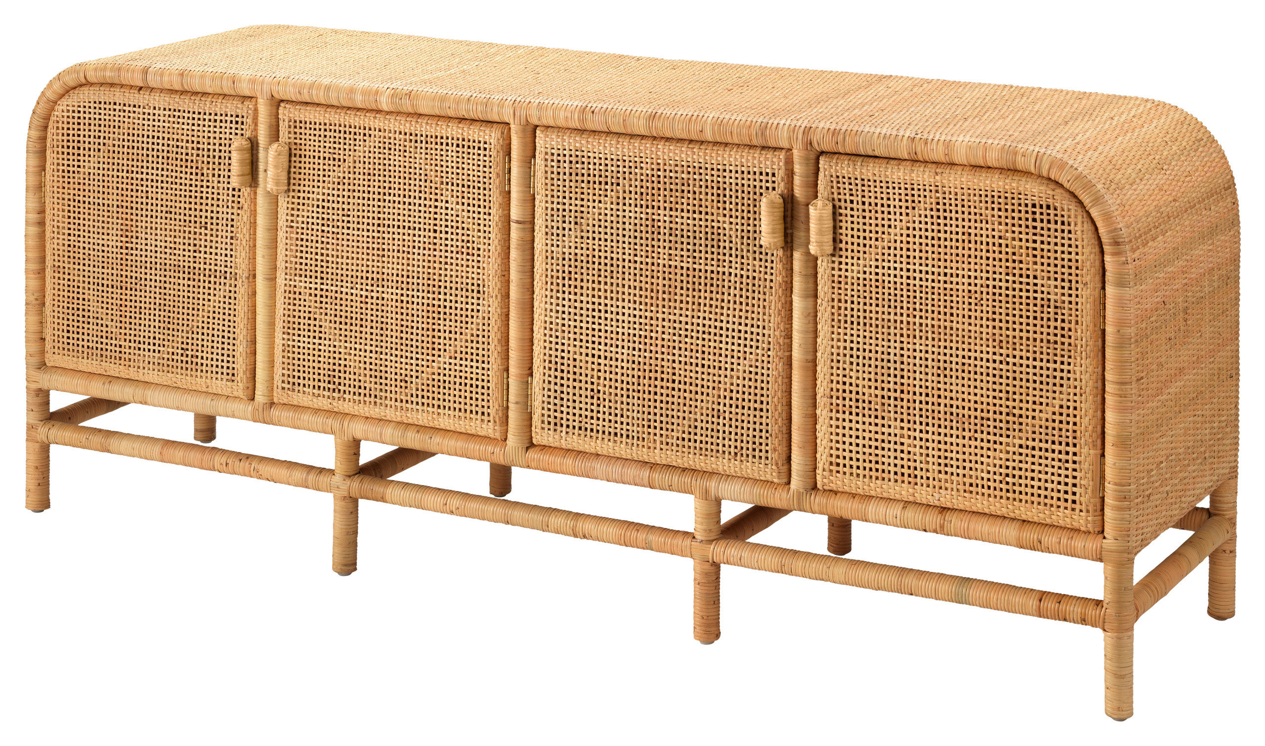 Santa Monica Four Door Rattan Sideboard - Tropical - Buffets And ...