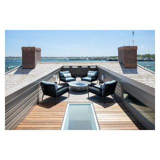 Modern Nantucket Nautical - Beach Style - Deck - New York - by Betty ...