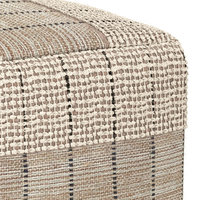 Elmer Square Woven Pouf - Transitional - Floor Pillows And Poufs - by Simpli Home Ltd. | Houzz