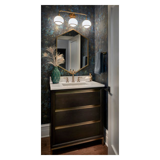 Timeless Rehab - Powder Room - Transitional - Powder Room - Chicago ...