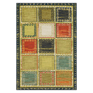 Mohawk Home Dara Patchwork Checkered Area Rug, 5' X 7' - Contemporary ...