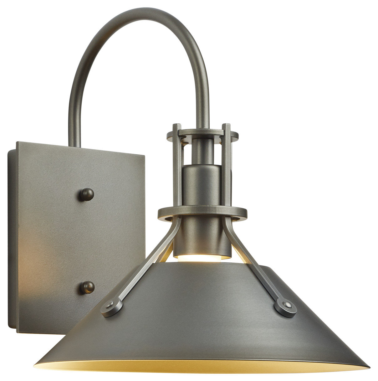 Henry Small Outdoor Sconce, Coastal Dark Smoke Finish - Transitional ...