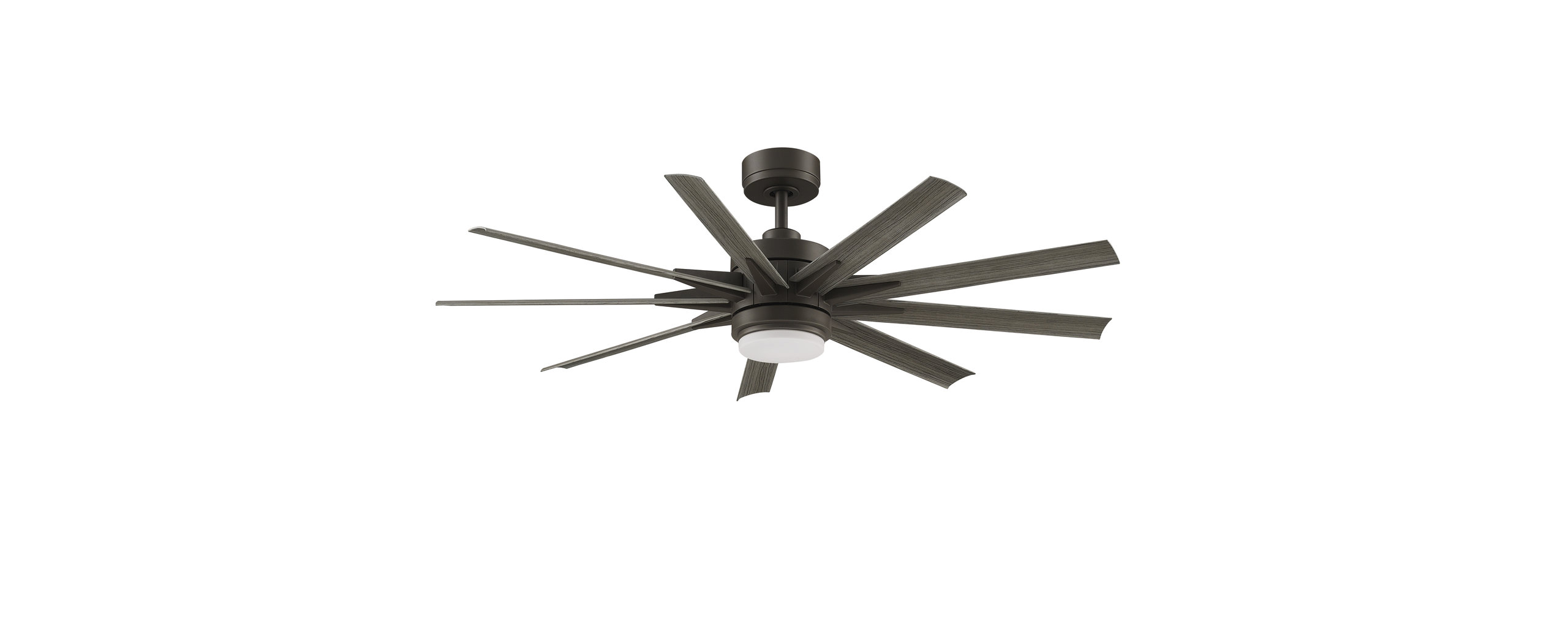 Odyn Ceiling Fan, Matte Greige With Weathered Wood Blades, 56 ...